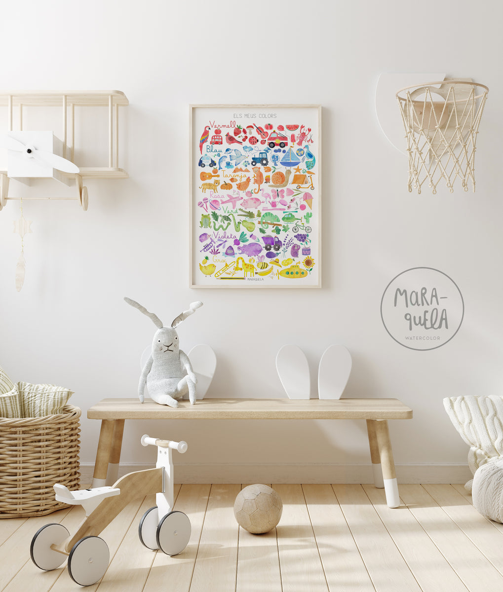 Lámina Els meus Colors en CATALÁN – Maraquela